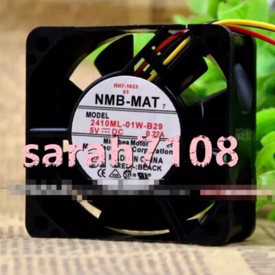 1PC NEW NMB 6cm 6025 5V 0.22A 3-wire original cooling fan 2410ML-01W ...
