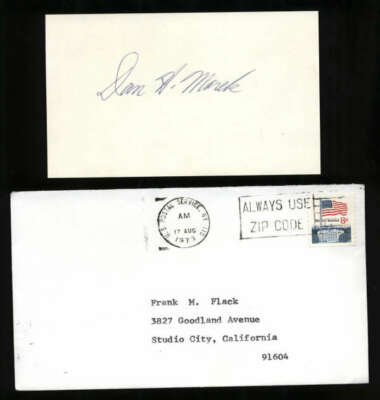 Don H. Marek Tenor Metropolitan Opera Signed 3" x 5" Index Card | eBay