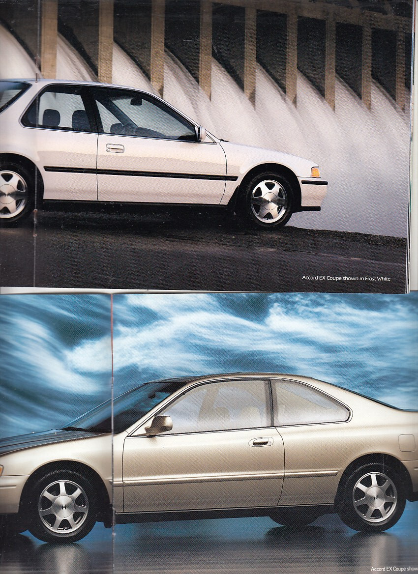 Three 1992 1993 1994 HONDA US Range Brochures CIVIC ACCORD PRELUDE DEL ...