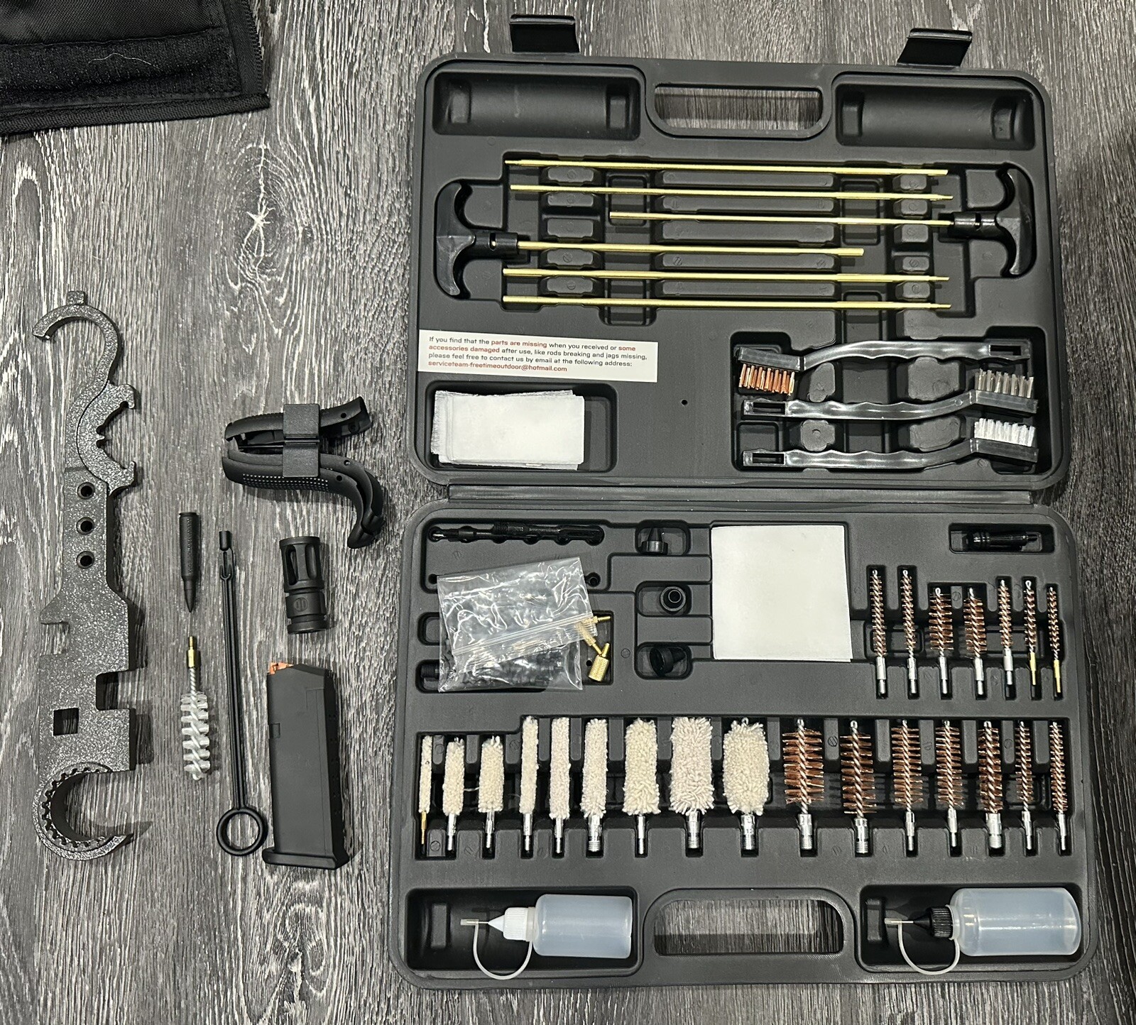 Misc Gun Parts + Cleaning Kit Lot Magazine Wrench Grip Glock | eBay