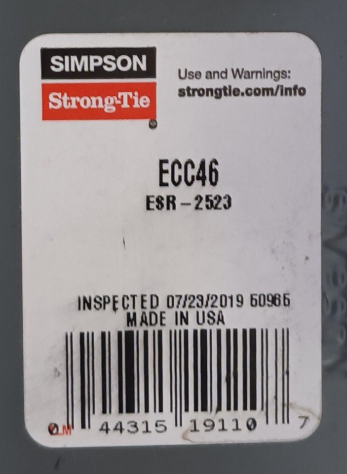 Simpson Strong-Tie ECC46 4X Beam, 6X Post ECC | eBay