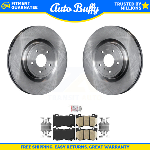 Front Brake Rotor Integrally Molded Pad Kit For INFINITI G37 Q50 Nissan ...