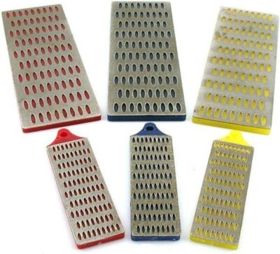 6pc LARGE Diamond Sharpening Hone Stone Whetstone Sharpening Block ...