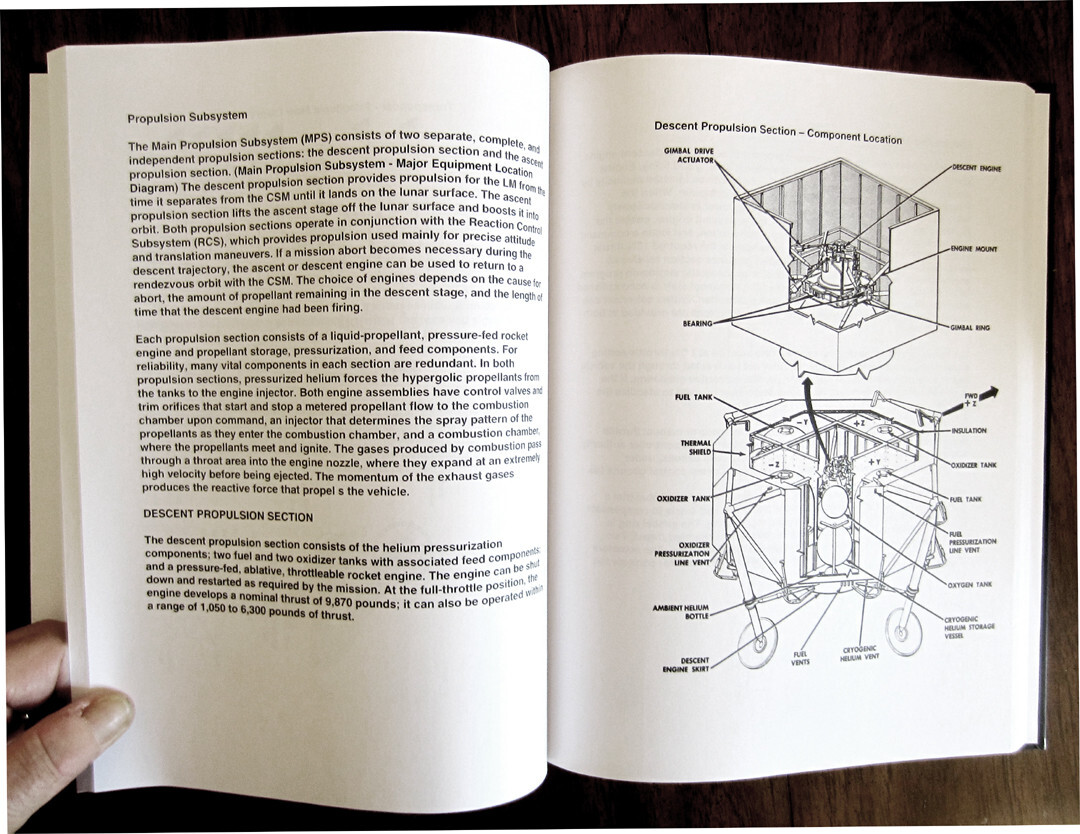 THE APOLLO BOOK - Diagrams &Schematics NASA Lunar Module Moon Mission ...
