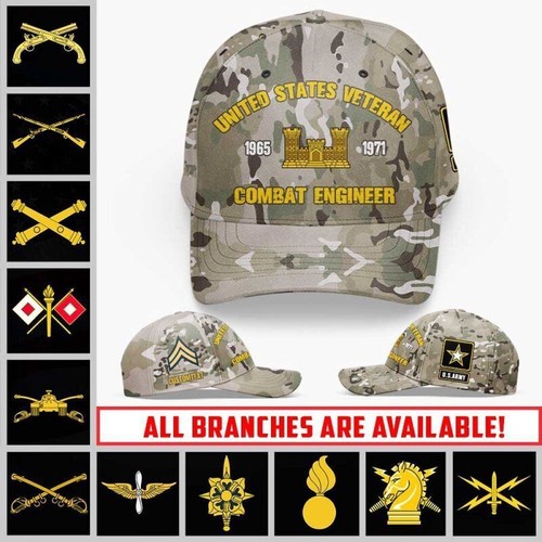 US Army Cap Custom US Army Branches Classic Cap Veteran Military ...