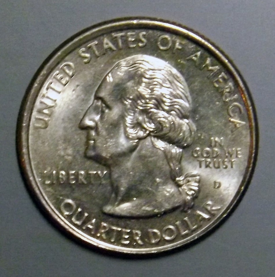 1999 D New Jersey State Quarter Error - Off Center Broadstrike | eBay