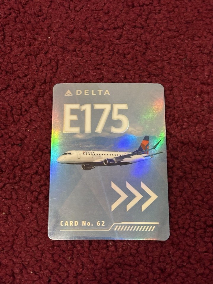 Delta Airlines Pilot Trading Card E175 (Rarest Card) | eBay