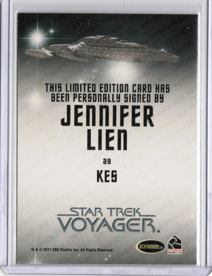 Star Trek Voyager Heroes & Villains 2015 Auto Autograph Jennifer Lien ...