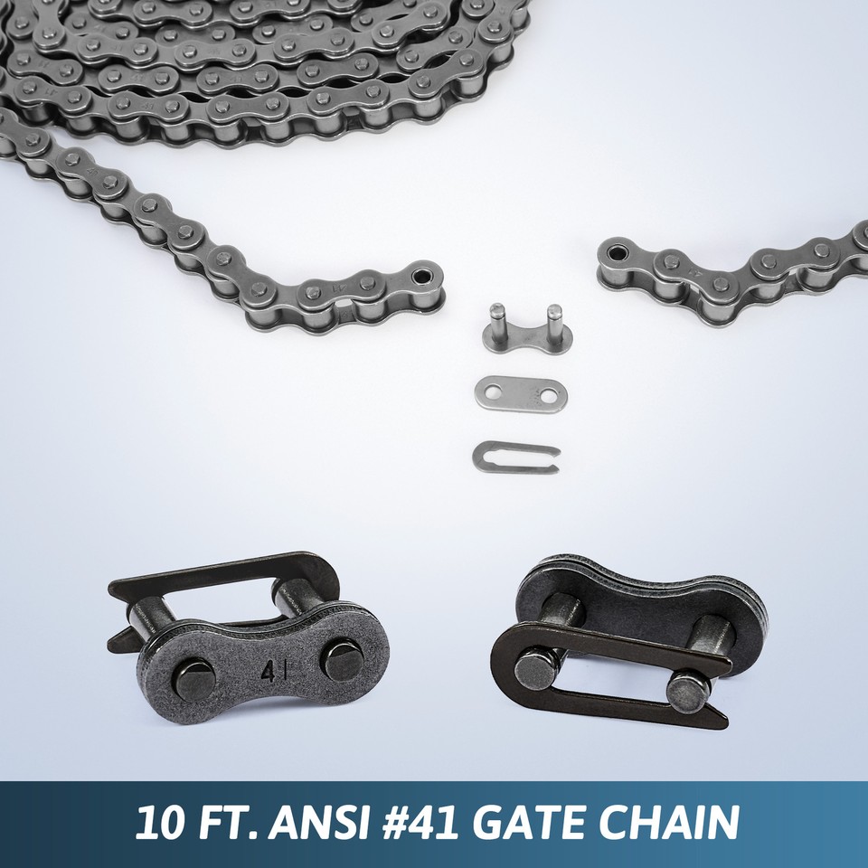 41 Roller Chain for Gate Openers Doors with 2 Links 10ft Gate Chain ...