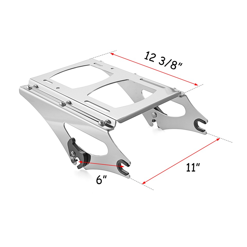 For Harley 09-13 Touring Quick Release Two-up Tour Pack Rack Mount ...
