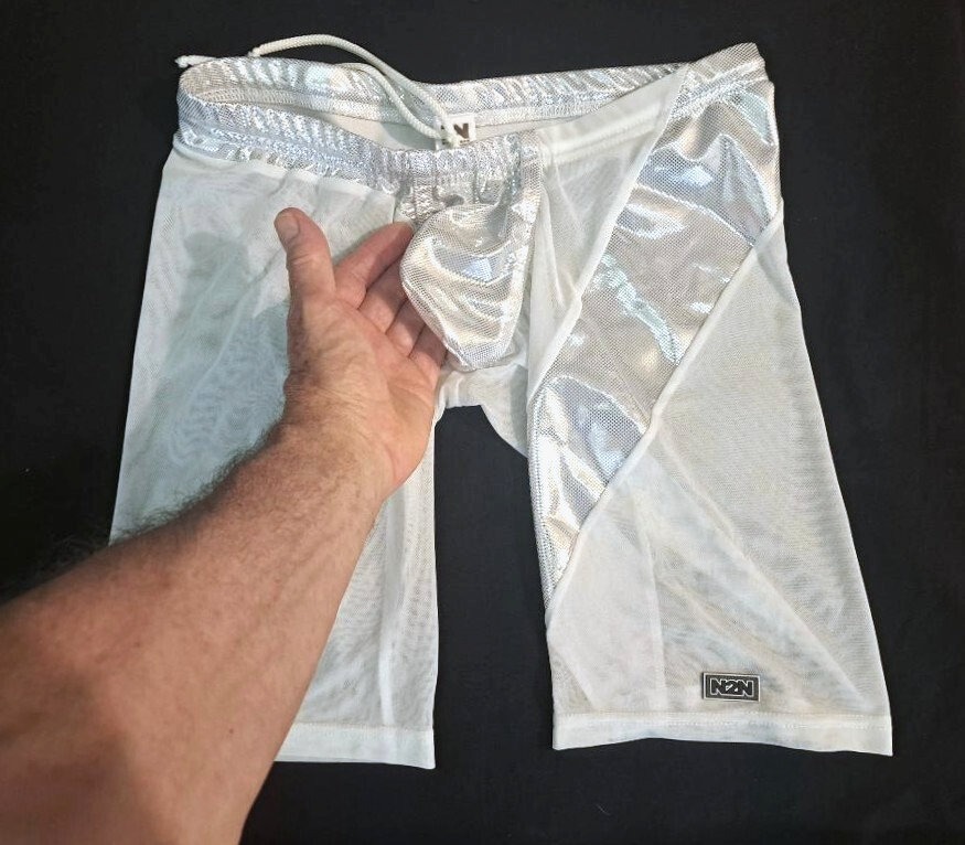 N2N Bodywear DISCO HOLIDAY BIKER Shorts. LARGE. NWOT | eBay