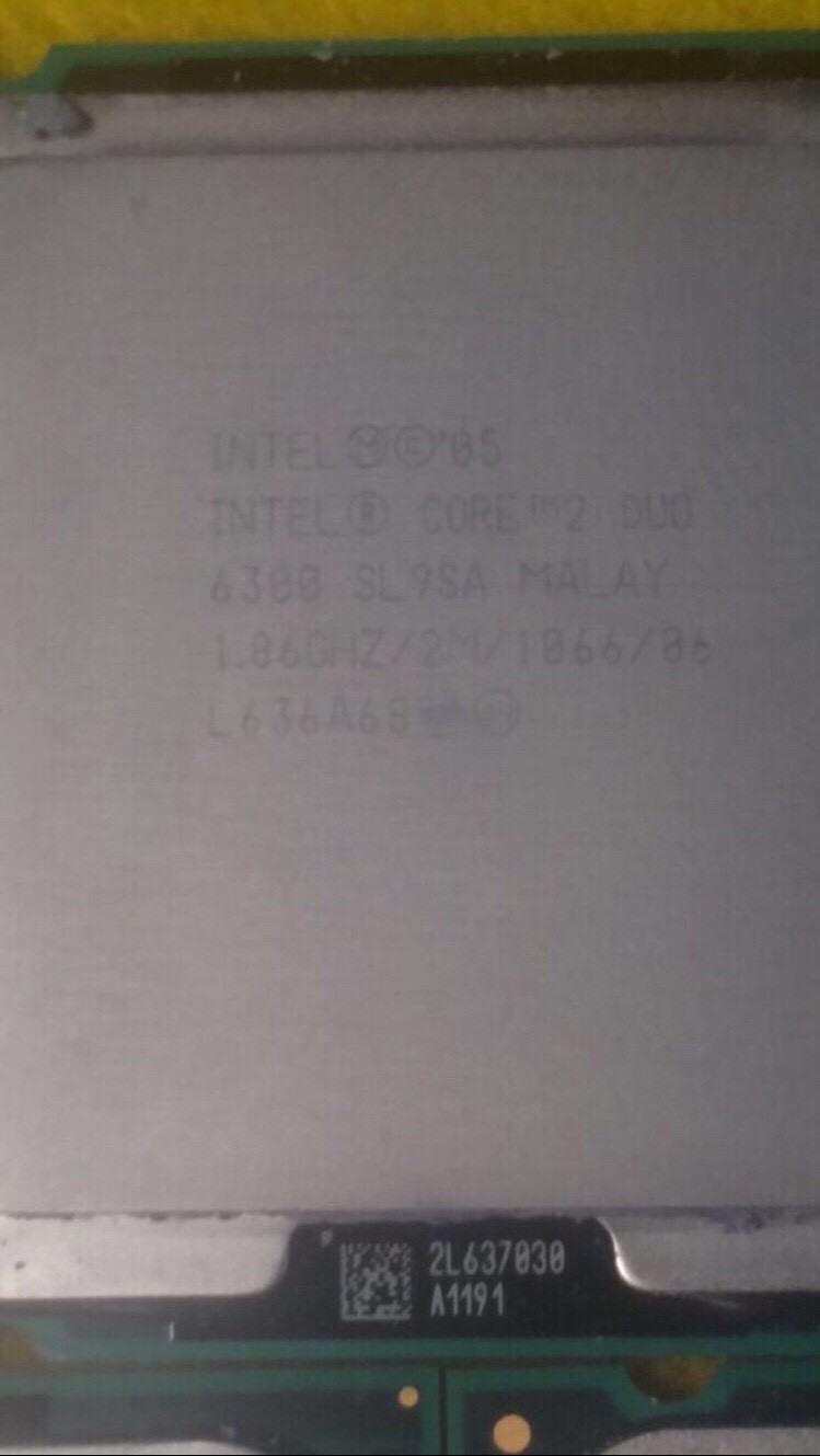 LOT OF 7: Intel Core 2 Duo 6300 SL9SA 1.86GHZ/2M/1066/06 CPU Processor ...