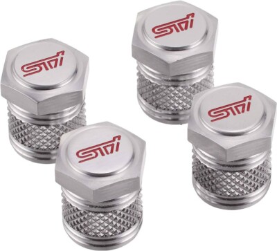 Genuine SUBARU STI Valve Stem Caps ST28102ST030 Impreza WRX BRZ Legacy ...