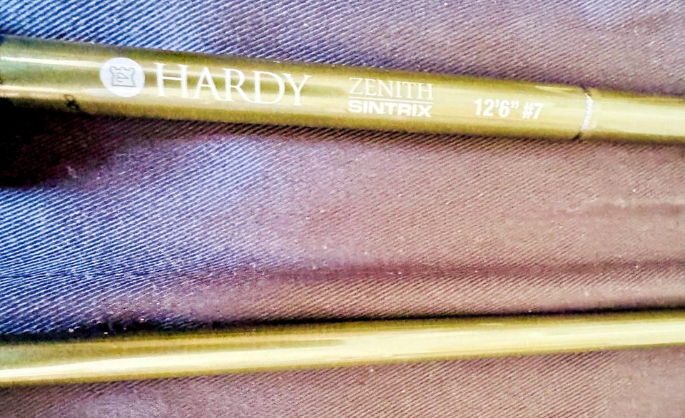 Hardy Zenith W Sintrix 12 Foot 6" #7 DH 4 Piece Salmon Fly Rod with ...