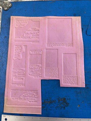 Rare 1966 Madame X Newspaper Flong Mold Printing Movie Theater | eBay