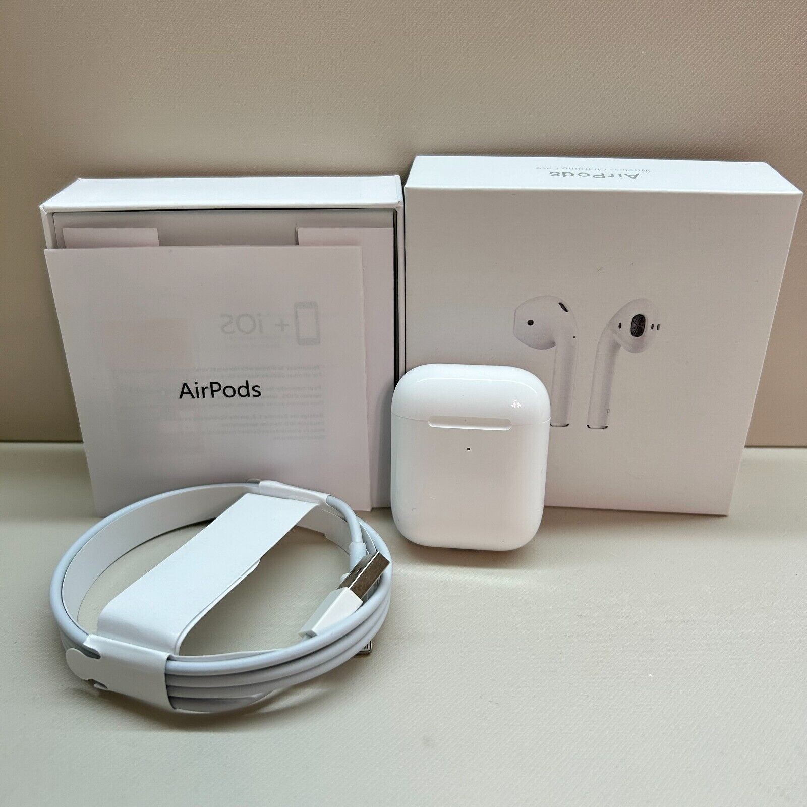 Apple AirPods 2nd Generation With Earphone Earbuds & Wireless Charging ...