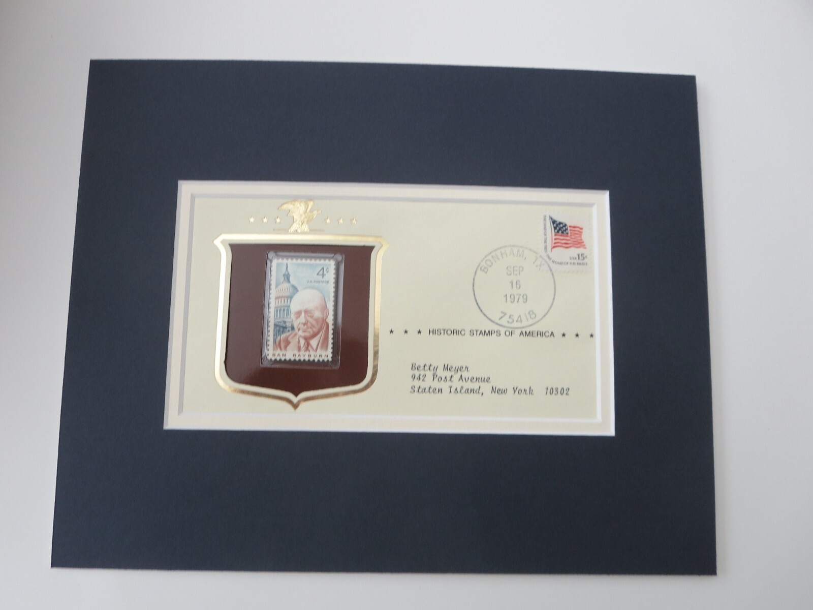House Speaker Sam Rayburn and a Commemorative Cover of his own stamp | eBay