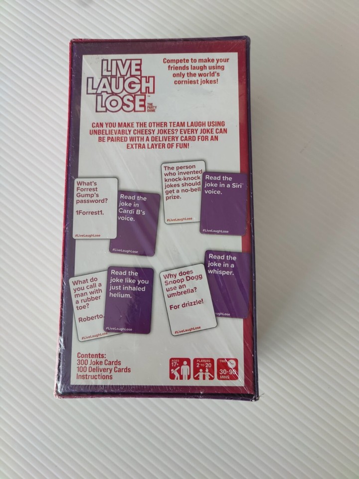 Love Laugh Lose Board Card Party Game | eBay