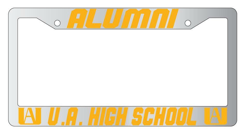 Alumni UA High School Chrome Plastic License Plate Frame MHA | eBay