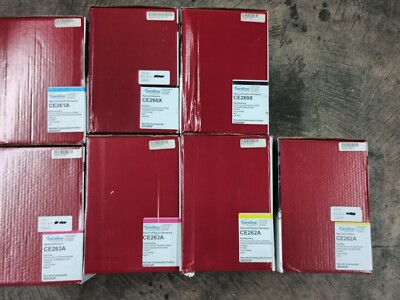 CE260X 261A 262A 263A Toner Lot Of 7 HP Color LaserJet CP4520 CP4025 ...