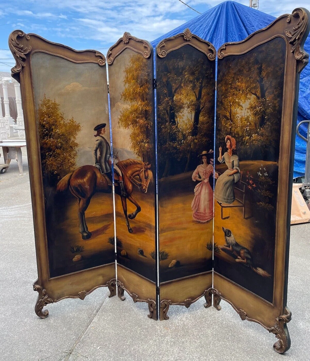 Antique Hand Painted Screens