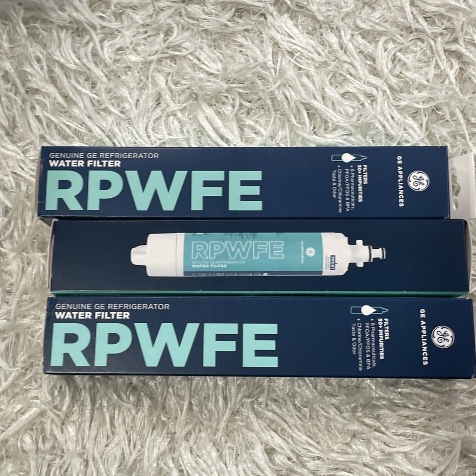 3 Packs GE Genuine Replacement Part Refrigerator Water Filter RPWFE W ...