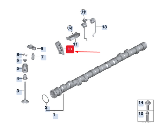 New BMW 5 Gran Turismo F07 Engine Rocker Arm 11377628308 7628308 | eBay