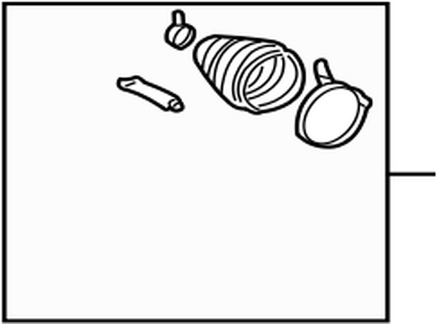 04427-60120 Toyota Boot kit, front drive shaft 0442760120, New Genuine ...