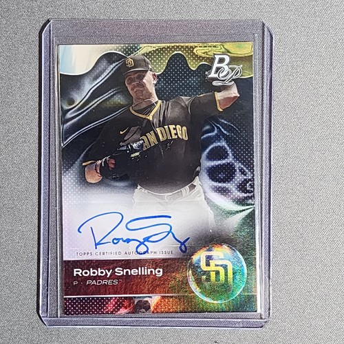 2023 Bowman Platinum ROBBY SNELLING Top Prospect Auto #TOP-38 San Diego ...