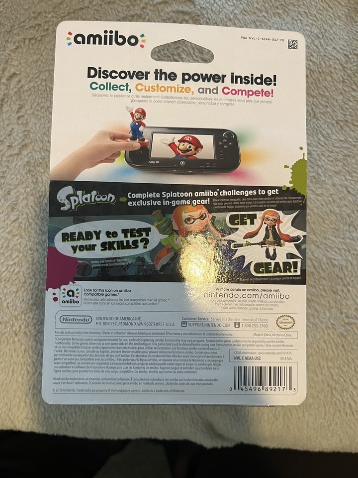 Nintendo Amiibo Orange Inkling Girl Super Smash Bros. Splatoon Series ...