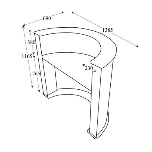 Beauty Salon Reception Desk Cash Register Till Counter - Kernow ...