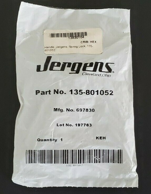 NEW JERGENS 135-801052 T-HANDLE BALL LOCK PIN 3/8" X 1-1/2" 801052 ...