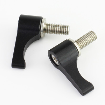 Rotating Knob M5 10mm Wingnut Thumb Lever Screw fr 15mm Rod Clamp Video ...
