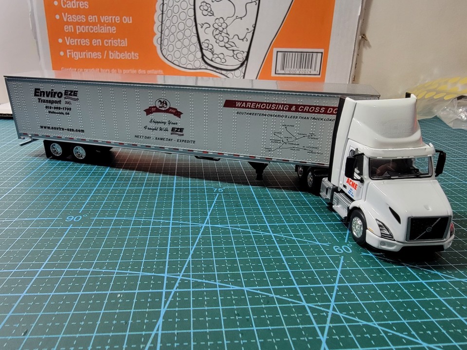 DCP 1:64 Volvo VNR ACME Semi & Enviro EZE Dry Van Trailer Used NoBox | eBay