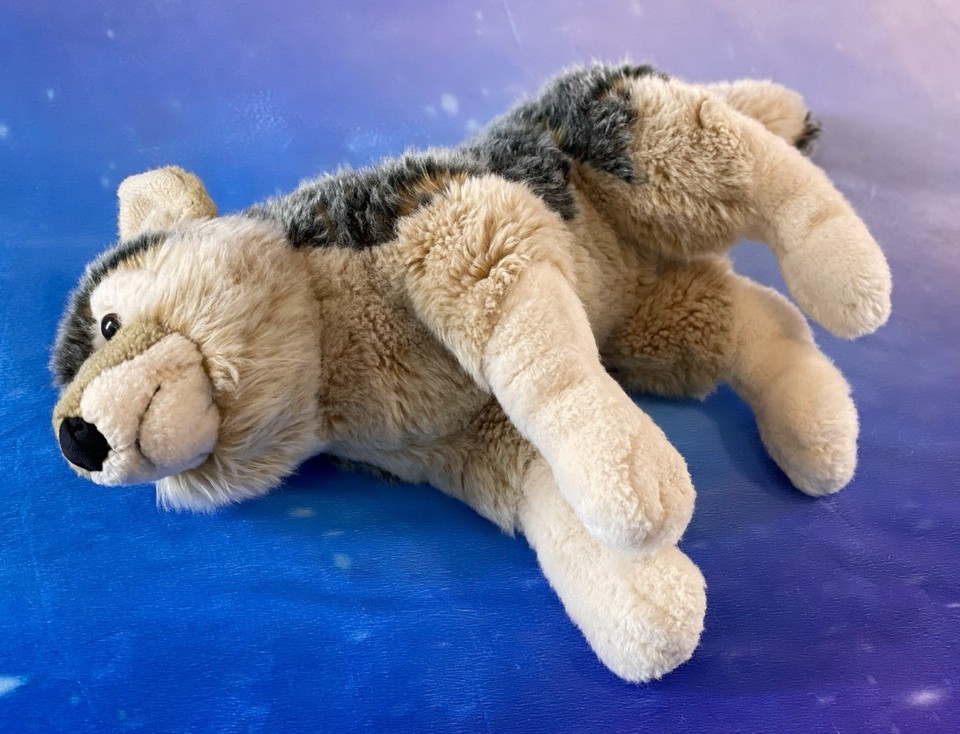 18" Impexit SOS Wolf Medium Plush Floppy Realistic Stuffed Puppy *RARE ...