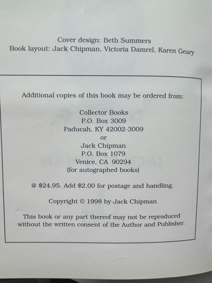 Collector's Encyclopedia of Bauer Pottery by Jack Chipman 1998 ...