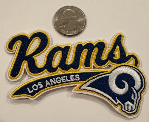 Los Angeles Rams EMBROIDERED IRON ON PATCH 4”x 2.5” Beautiful! | eBay