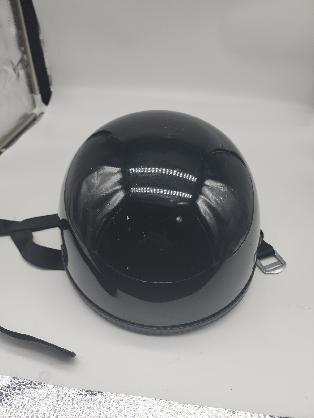 HCI DOT Helmet Motorcycle Polo Style Half Helmet - Black Size Medium ...