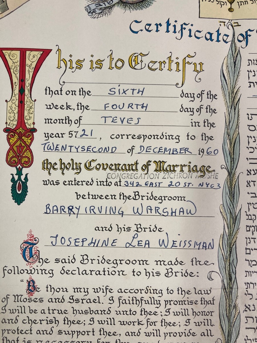 Jeff Warshaw Wedding A Season Of Love: September 2024 Marriage