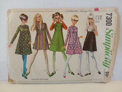 Simplicity Vtg 1967 Pattern, MissesDress/jumper, A-line, 2 Lengths ...