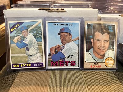 1966 1967 1968 Topps Ken Boyer New York Mets (3 Card Lot) | eBay