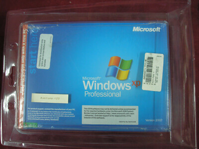 MICROSOFT WINDOWS XP PROFESSIONAL w/SP3 IP PLASTIC CONTAINER MS WIN PRO ...
