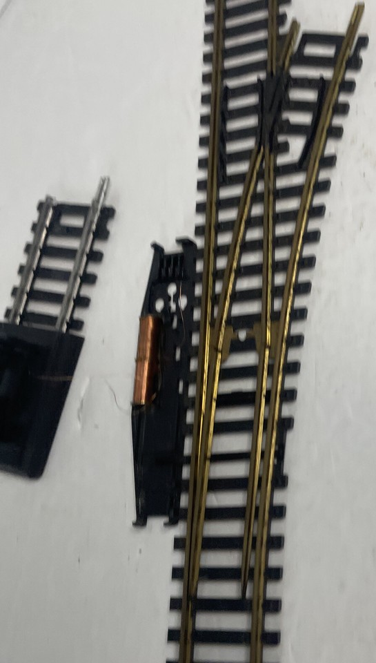 Vtg AHM Italy Right Switch Track and Italy Light Bump Stop Train Ho ...