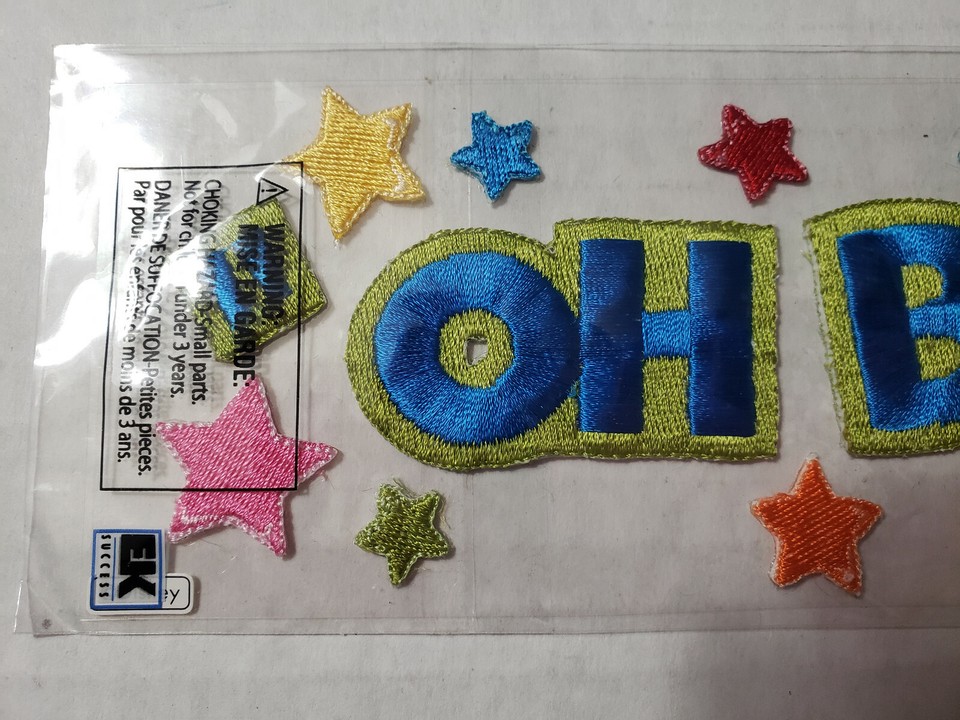 NIP Disney Embroidered Stickers Mickey Mouse Oh Boy Disneyland Disney ...