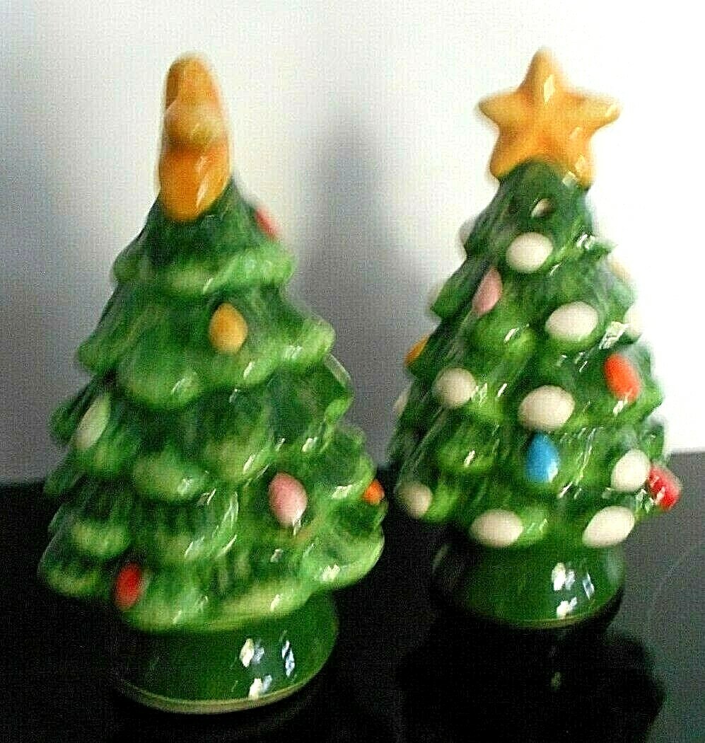 SPECIAL Christmas Trees Salt and Pepper Shakers My Secret Garden | eBay