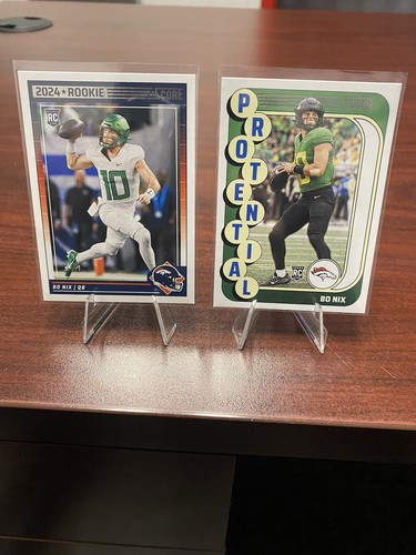 2024 Score Football - Bo Nix - Broncos Protential RC - #11 and Base ...
