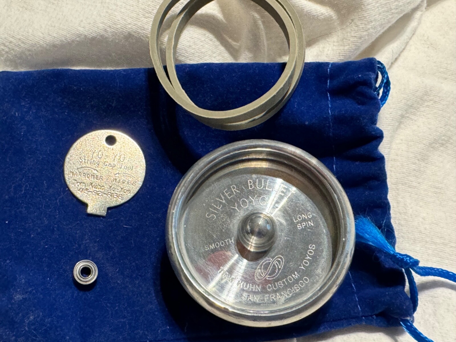 VINTAGE TOM KUHN THE ORIGINAL SILVER BULLET YOYO VERY COLLECTIBLE | eBay