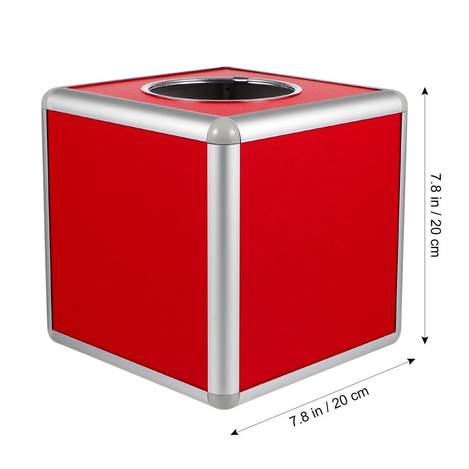 Raffle Ticket Container Card Bonus Draw Box Square Work | eBay