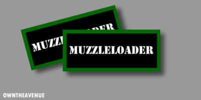 Muzzleloader Ammo Can Labels for Ammunition Case stickers decals 3.5x1 ...
