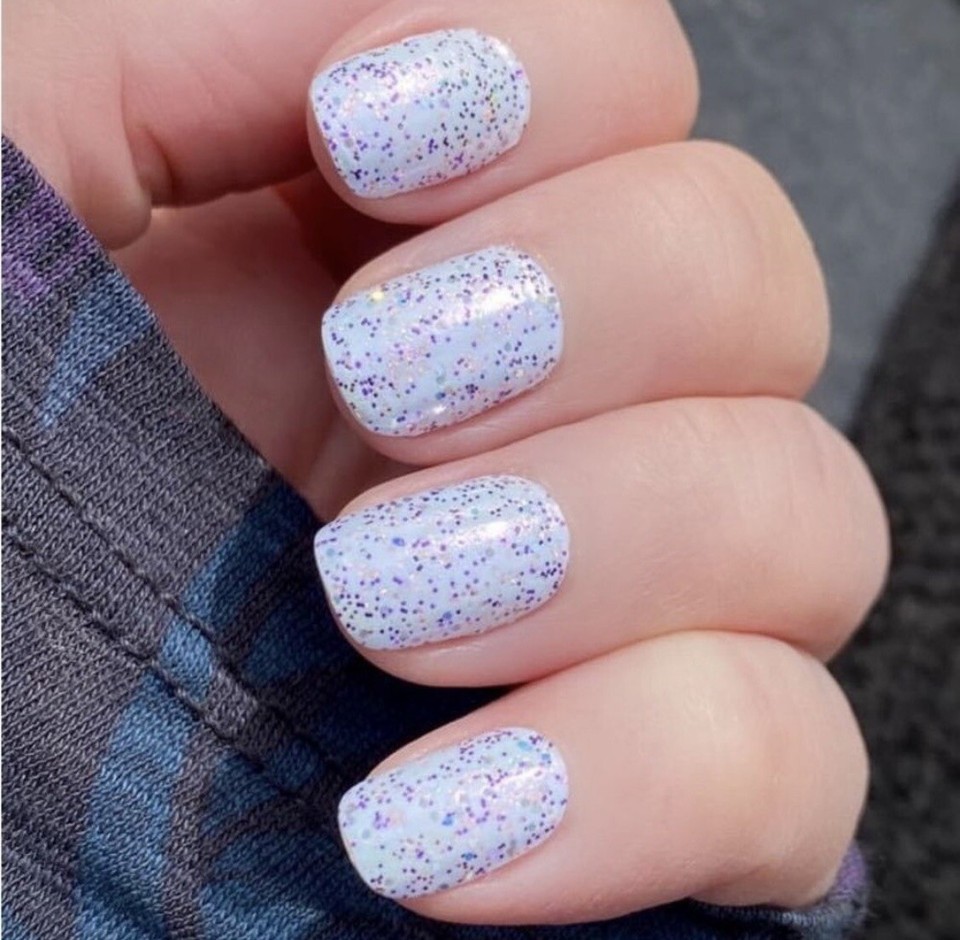 Color Street I WANT SCANDI Pink Flashed Lavender Glitter~Duochrome ...